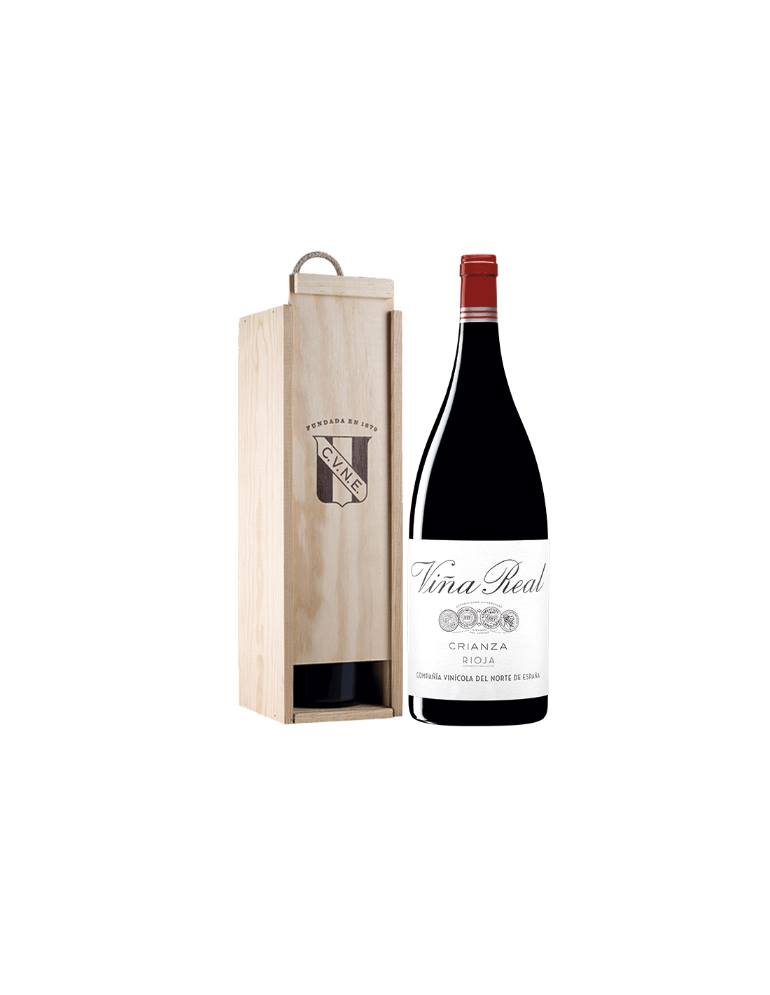Viña Real Crianza - Wooden box 1,5l bottle
