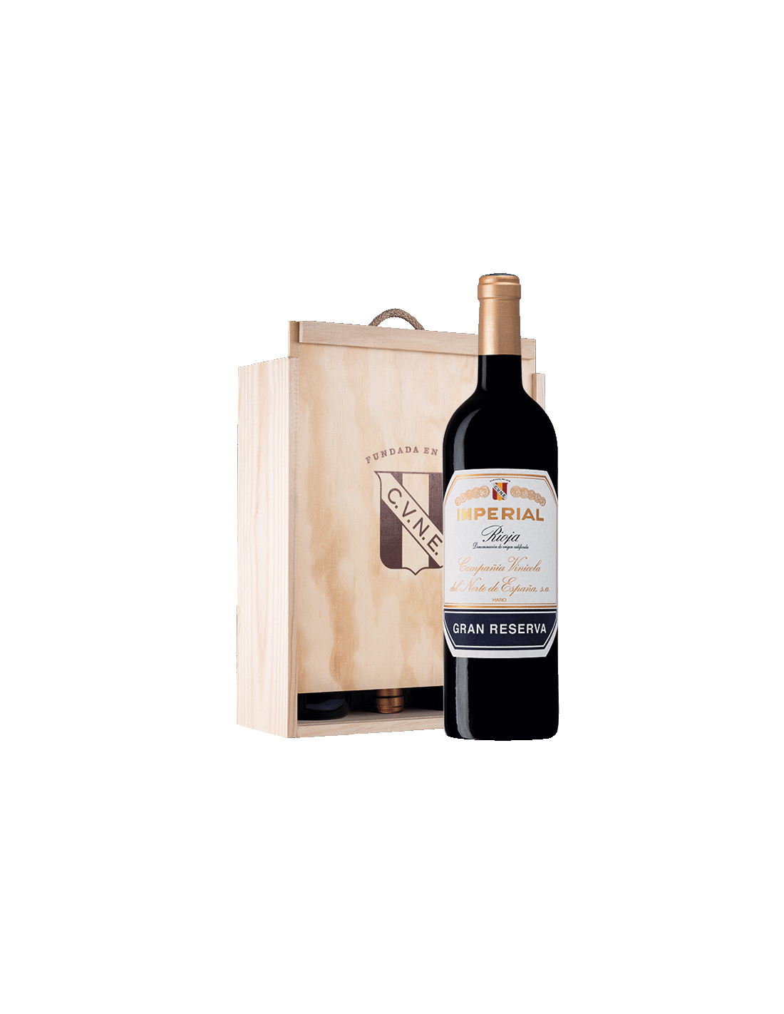 Imperial Gran Reserva - Wooden box with 3 bottles 75cl